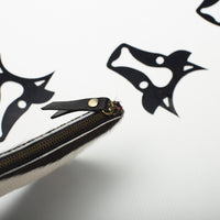 Brown Cowhide Fur Mini Purse & Coin Pouch | Furry Compact Card Holder ...